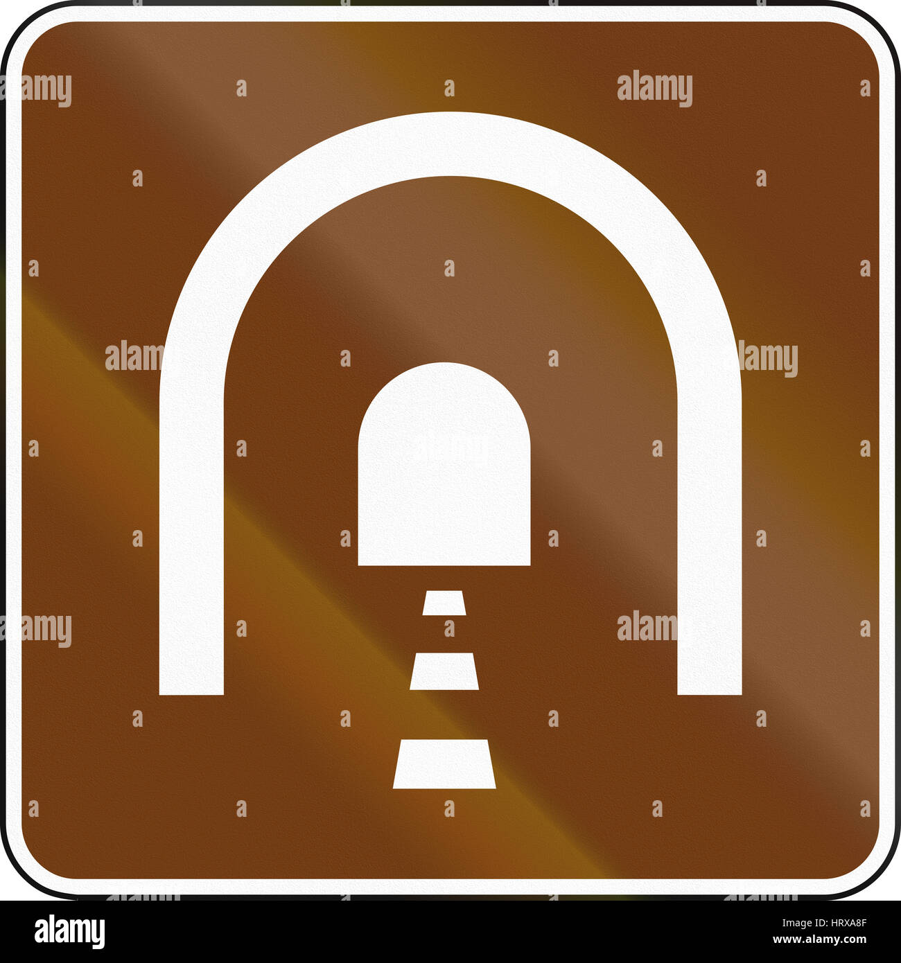 United States MUTCD guide road sign - Tunnel Stock Photo - Alamy