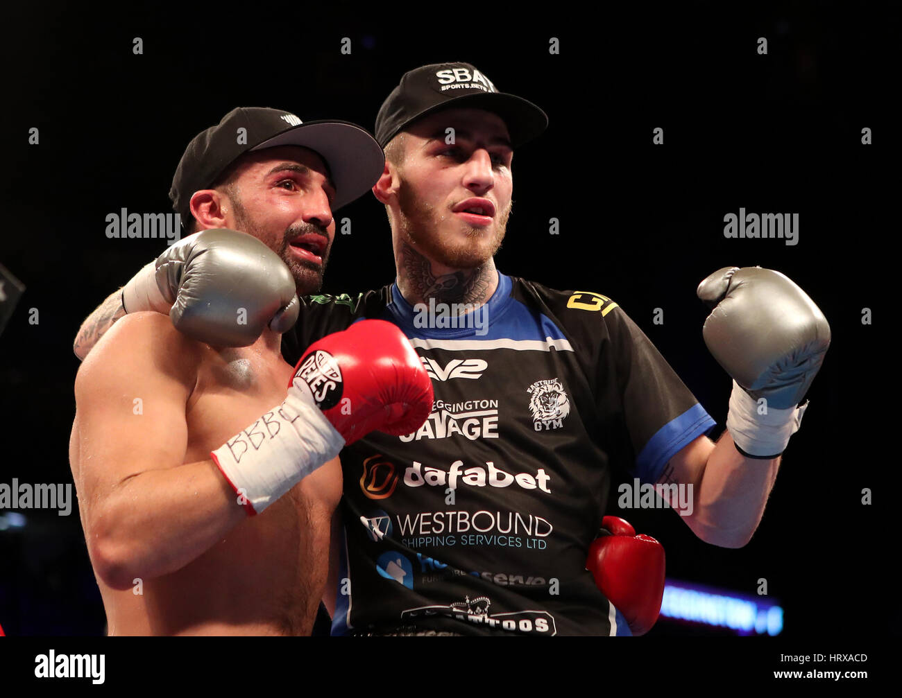 Sam Eggington (right) and Paulie Malignaggi after thier international ...
