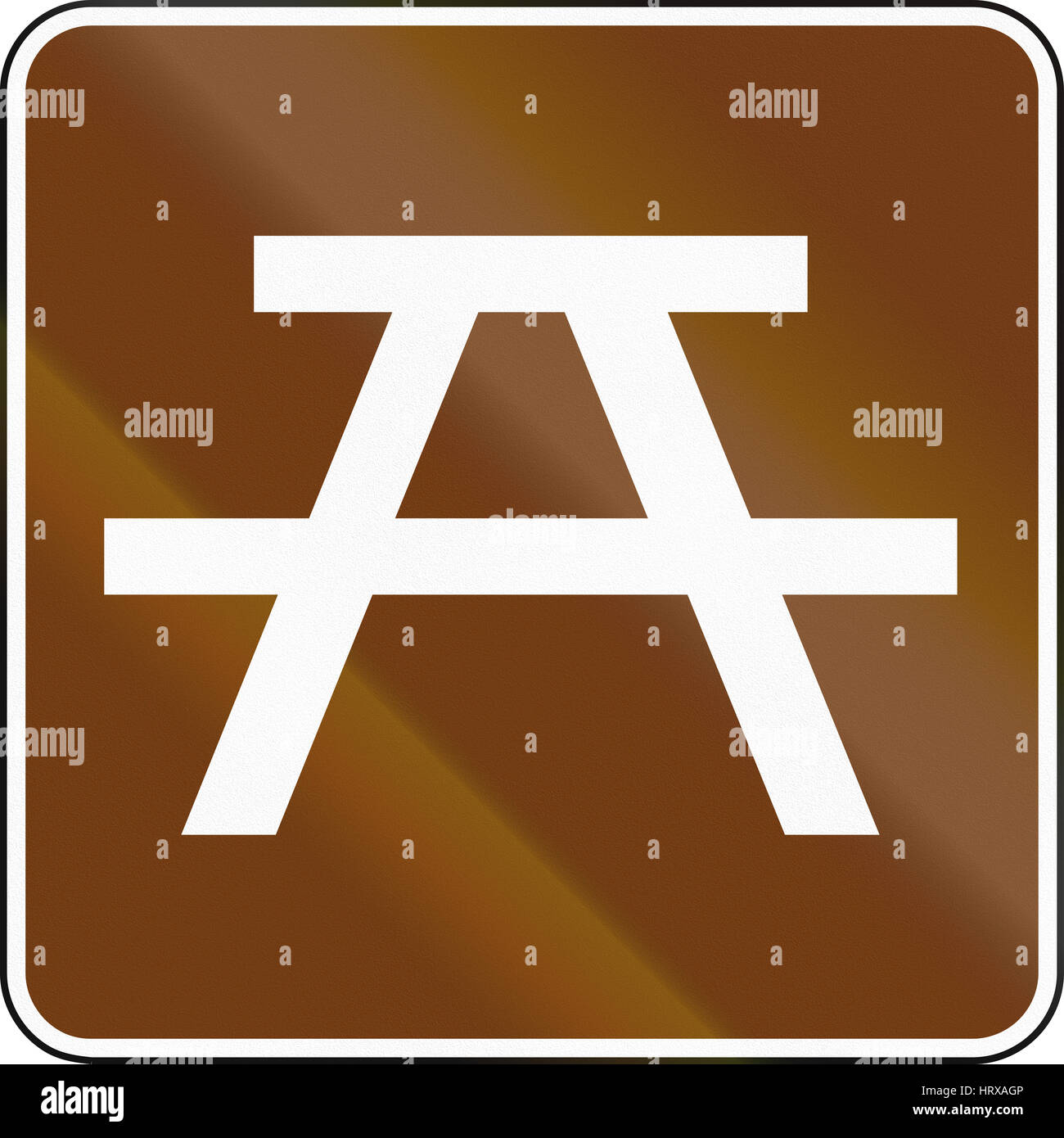 United States MUTCD guide road sign - Picnic place Stock Photo - Alamy