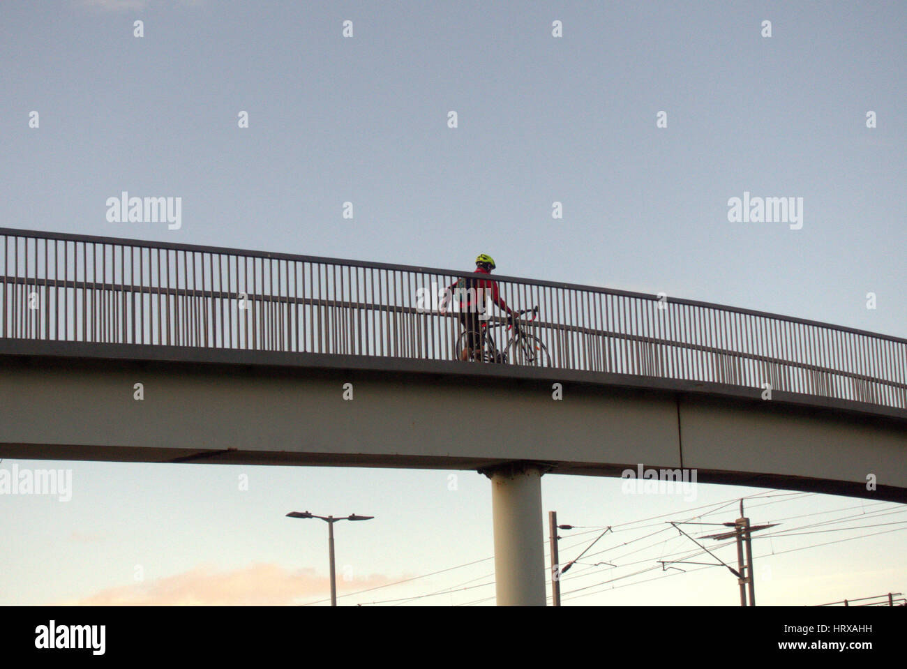 cityscape individual alone walking Stock Photo - Alamy