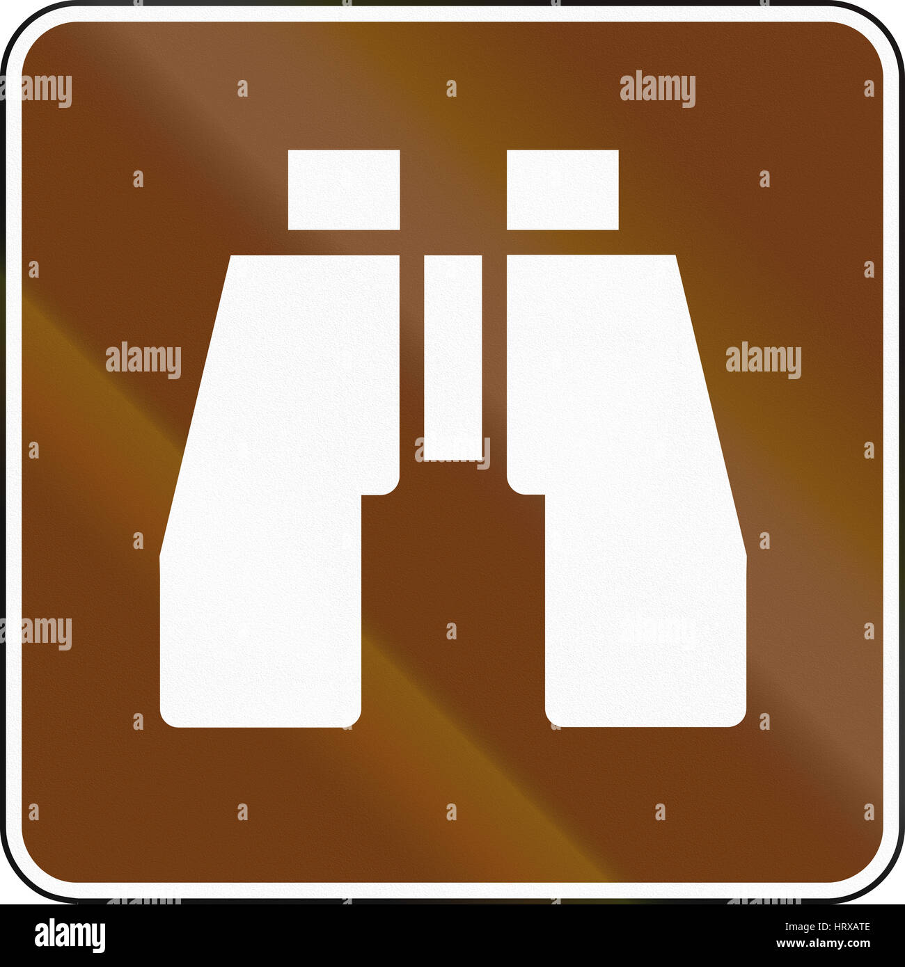 United States MUTCD guide road sign - Wildlife Viewing Stock Photo - Alamy