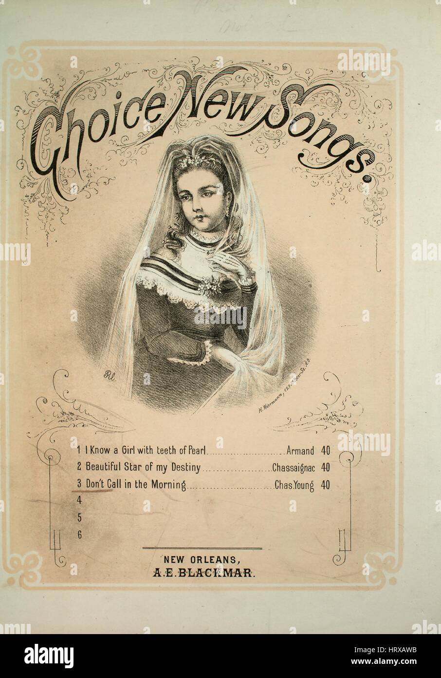 Sheet music cover image of the song 'Choice New Songs Don't Call in the ...
