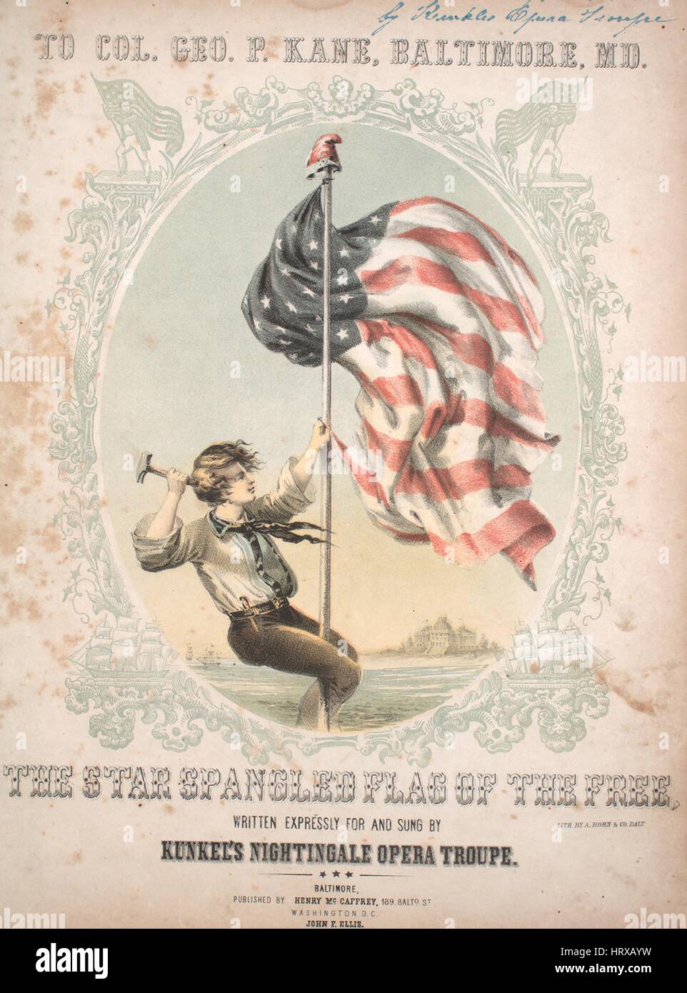 Star spangled banner music hi-res stock photography and images - Alamy