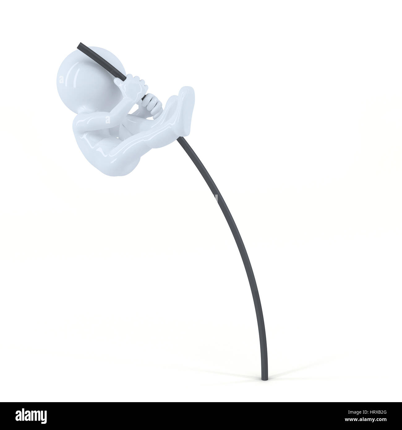 Cartoon Illustration Man Jumping Over High Resolution Stock Photography ...