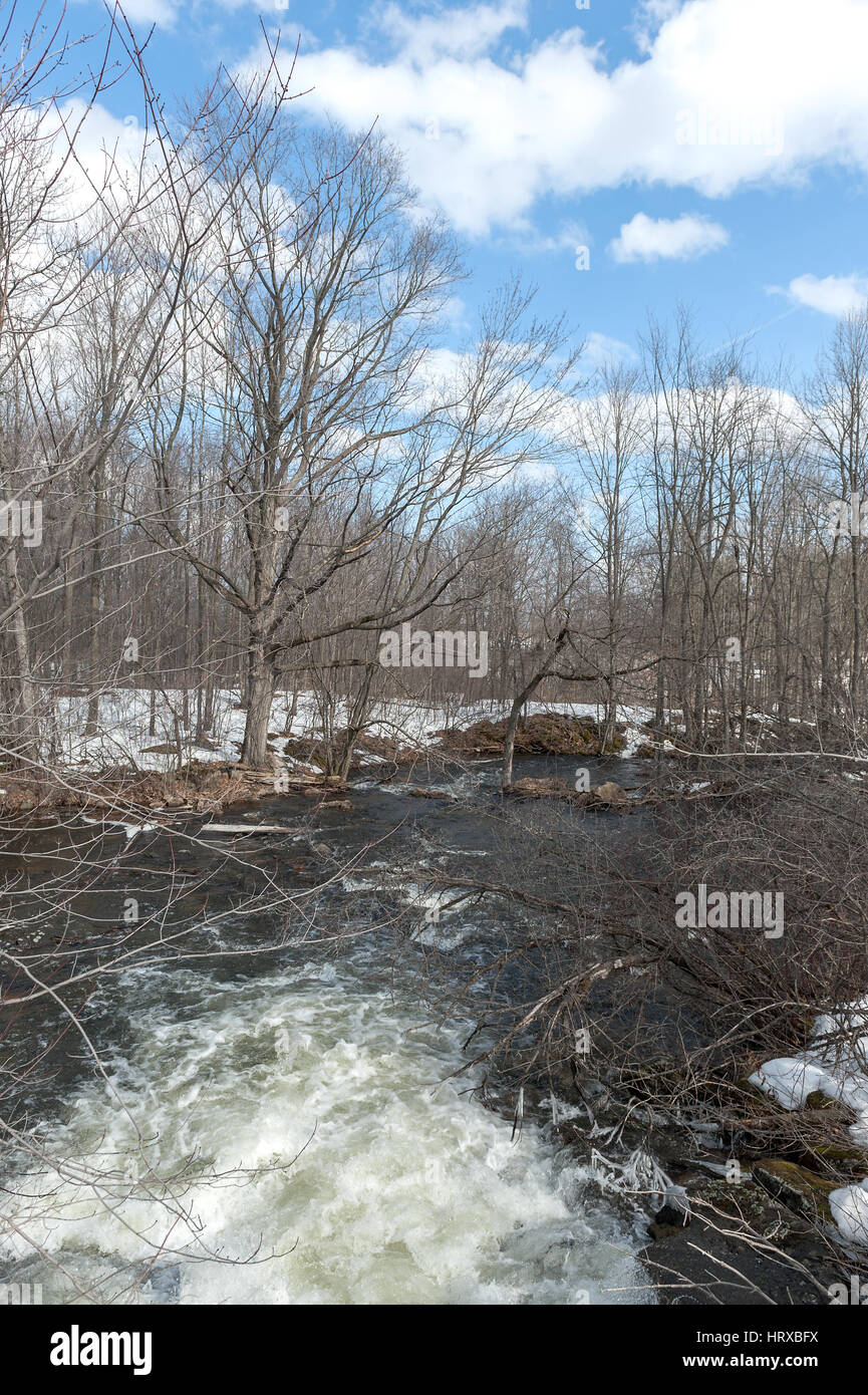 white water in fast flowing river Stock Photo - Alamy