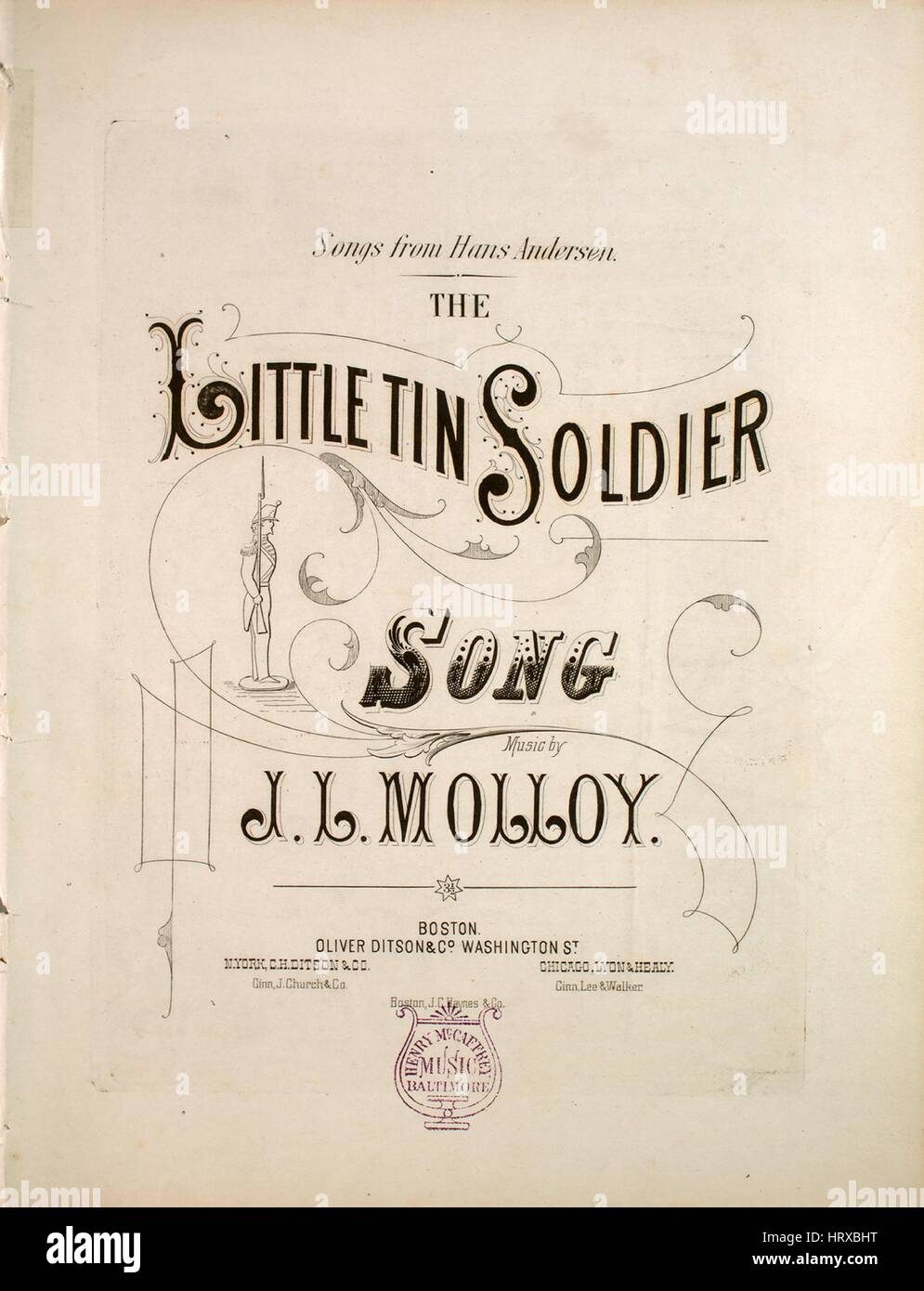 Sheet music cover image of the song 'Songs from Hans Andersen The ...