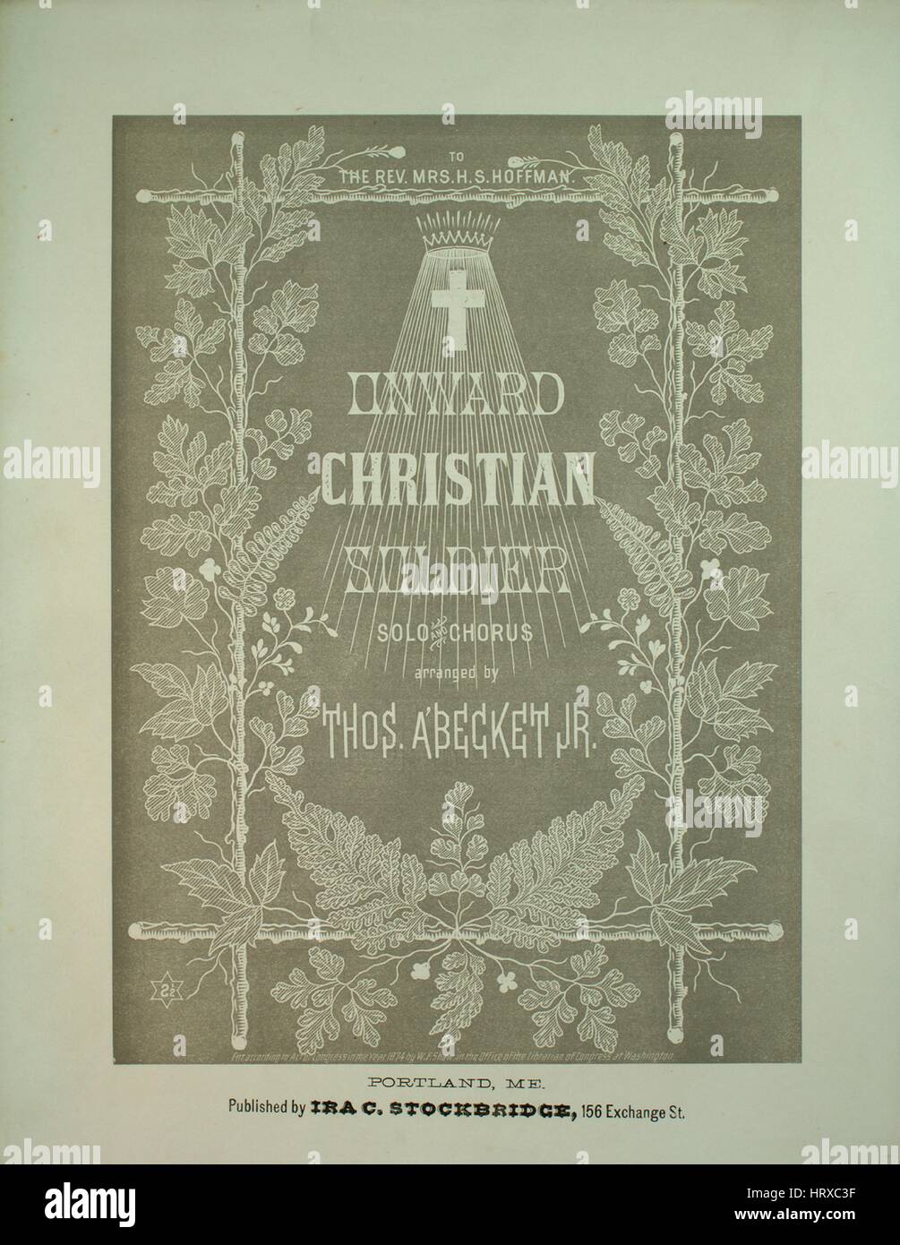 Sheet music cover image of the song 'Onward Christian Soldier Song and ...