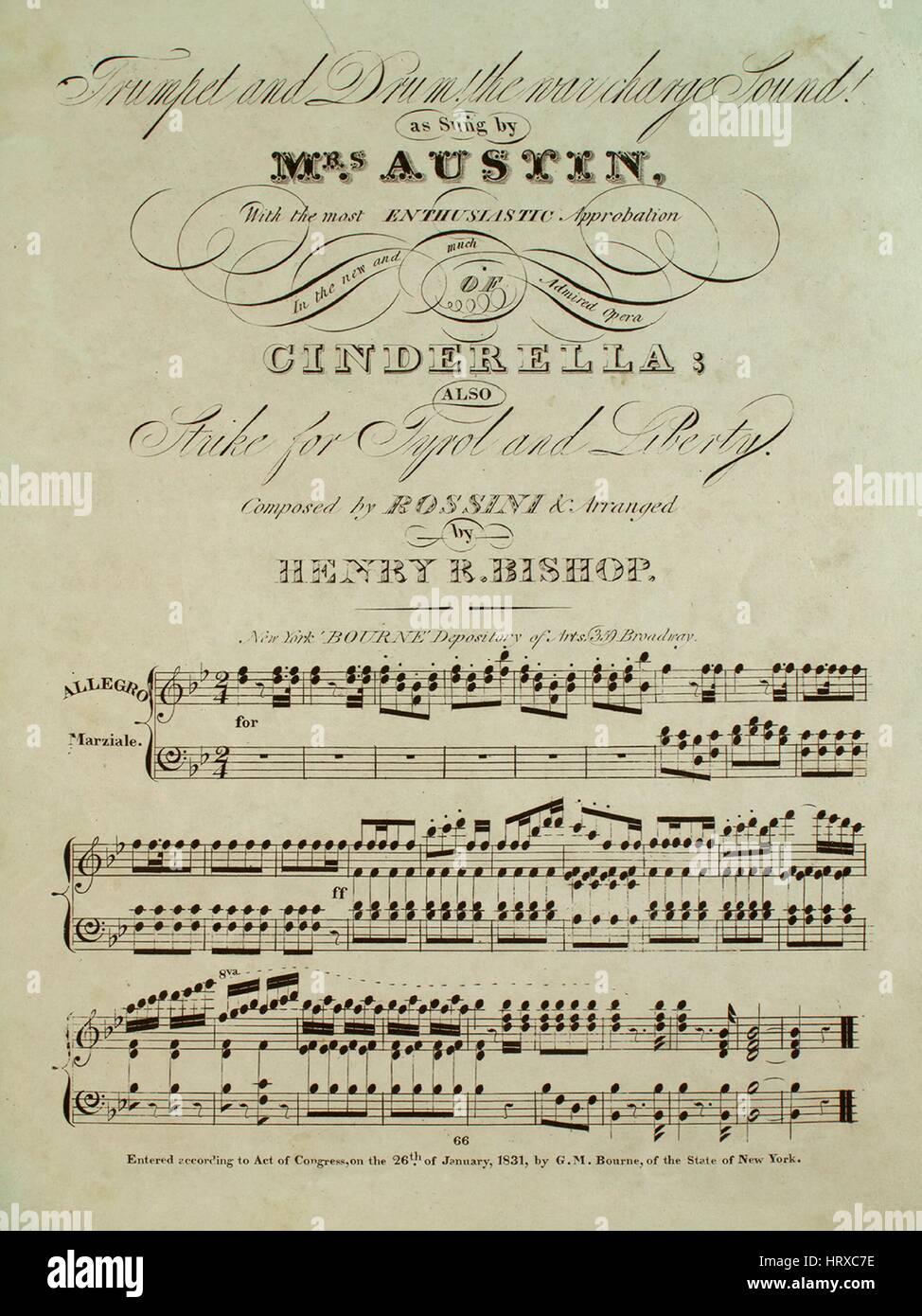 Sheet music cover image of the song 'Trumpet and Drum the War Charge ...