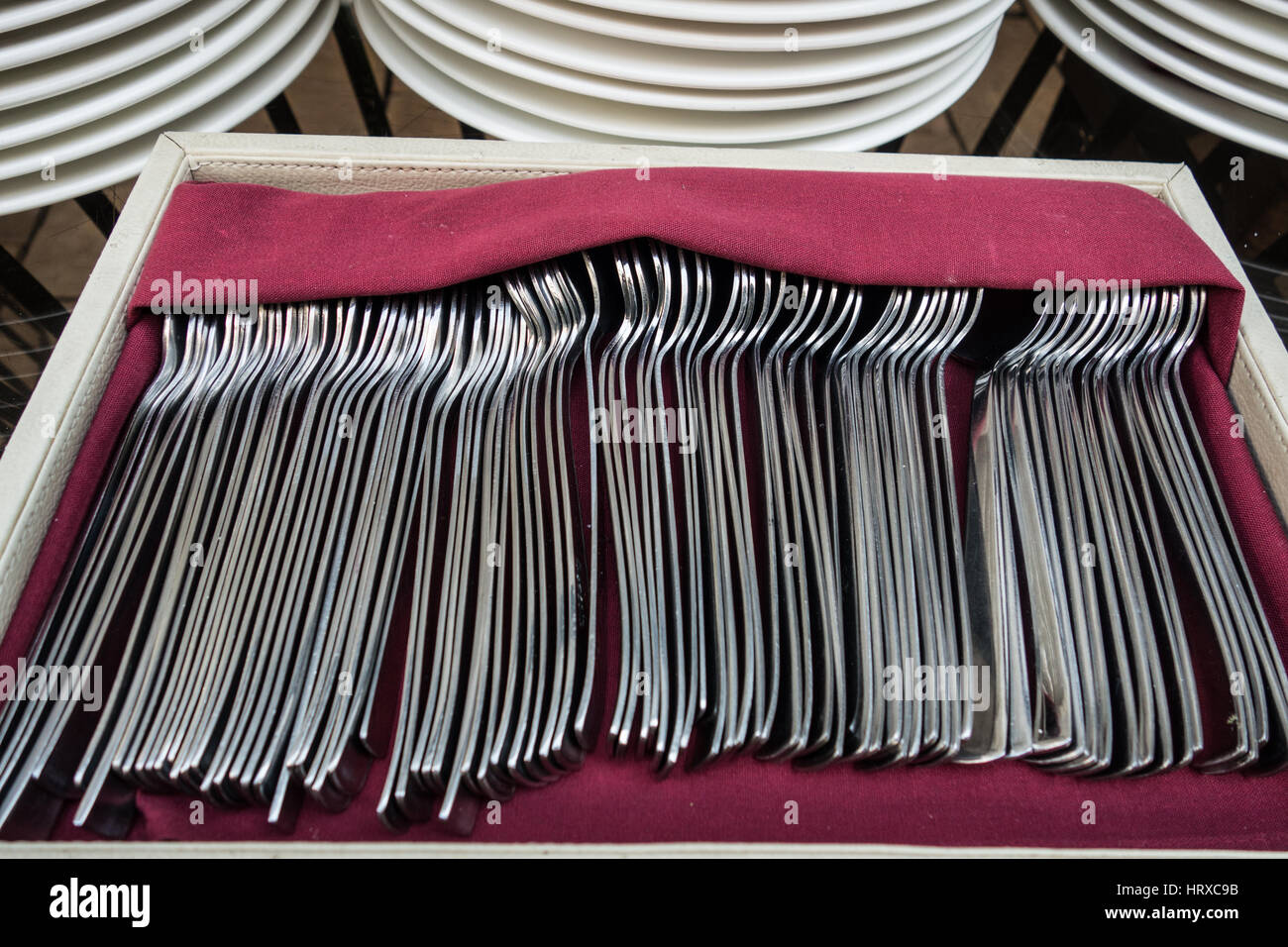 Stack of spoons hi-res stock photography and images - Alamy