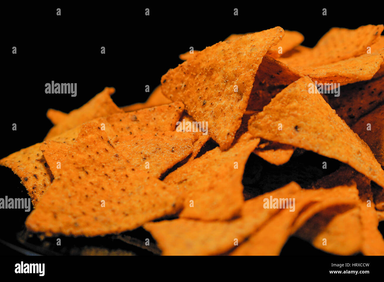 Mexican Tacos chips - close up shot Stock Photo - Alamy