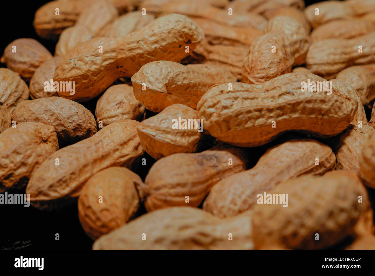 Roasted Peanuts - amazing macro shot Stock Photo - Alamy
