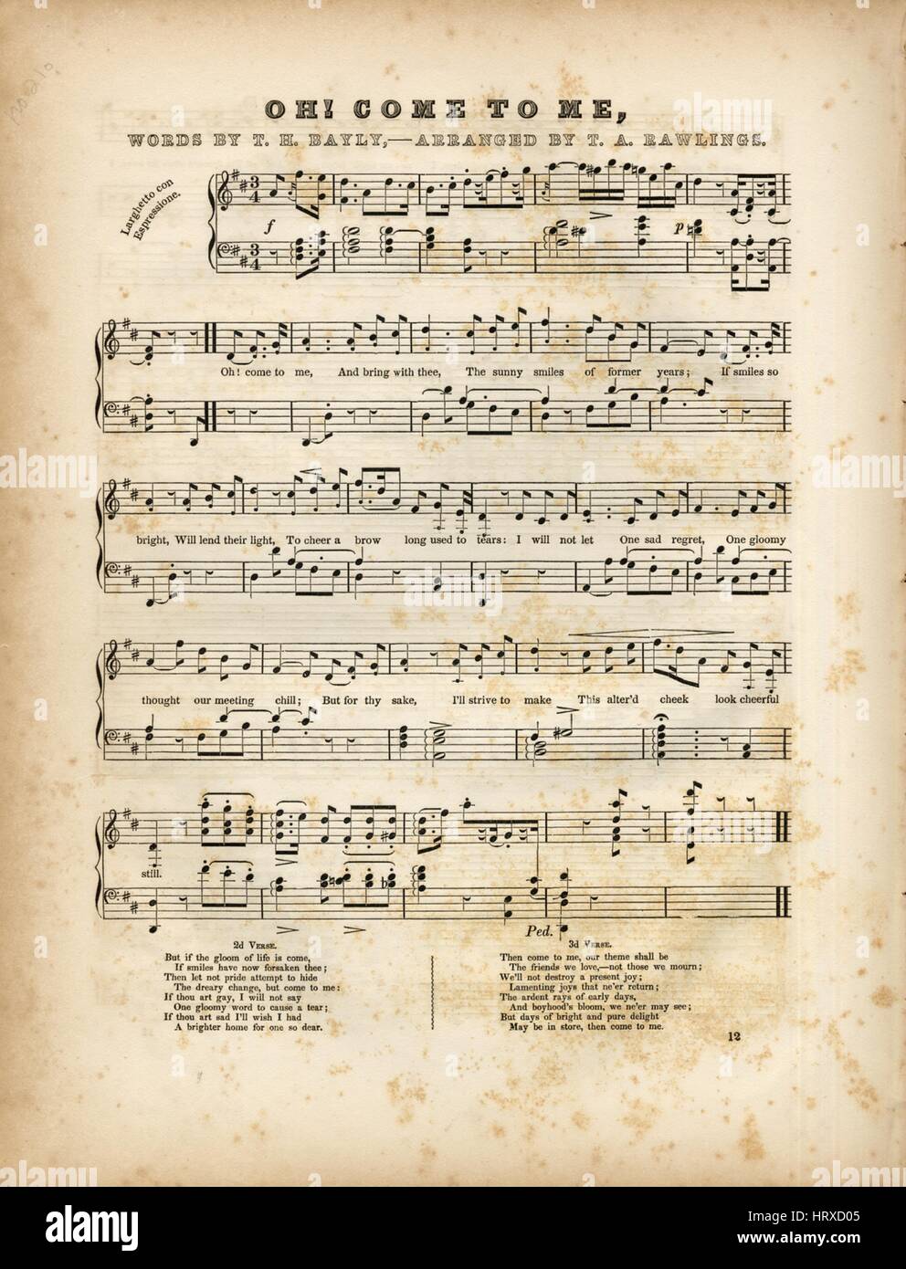 Old Looking Sheet Music