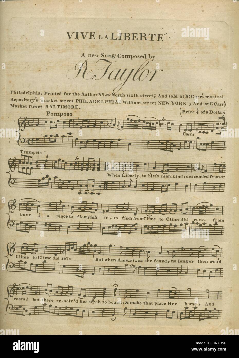 Liberte sheet music hi-res stock photography and images - Alamy