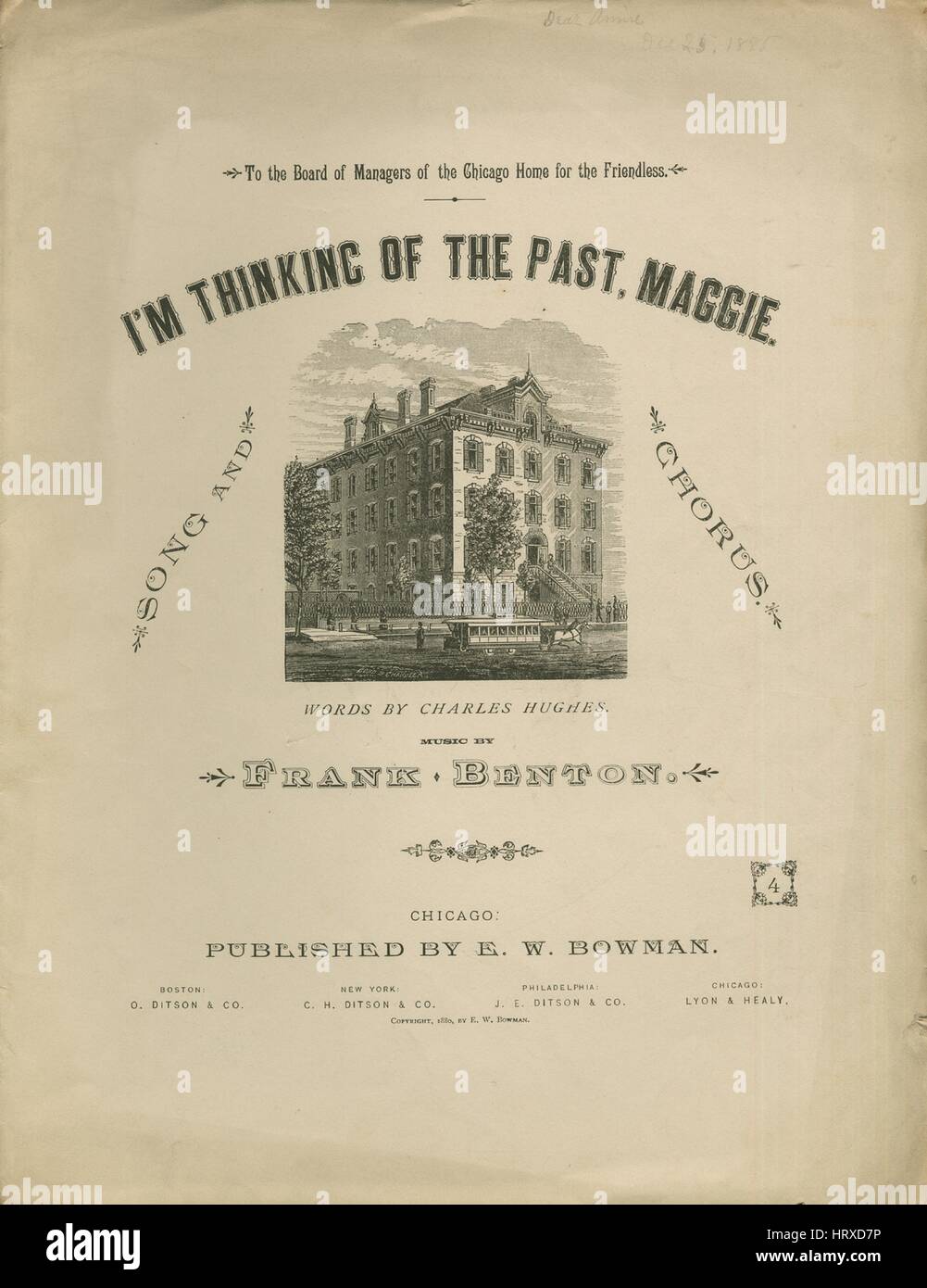 1880 sheet music hi-res stock photography and images - Alamy