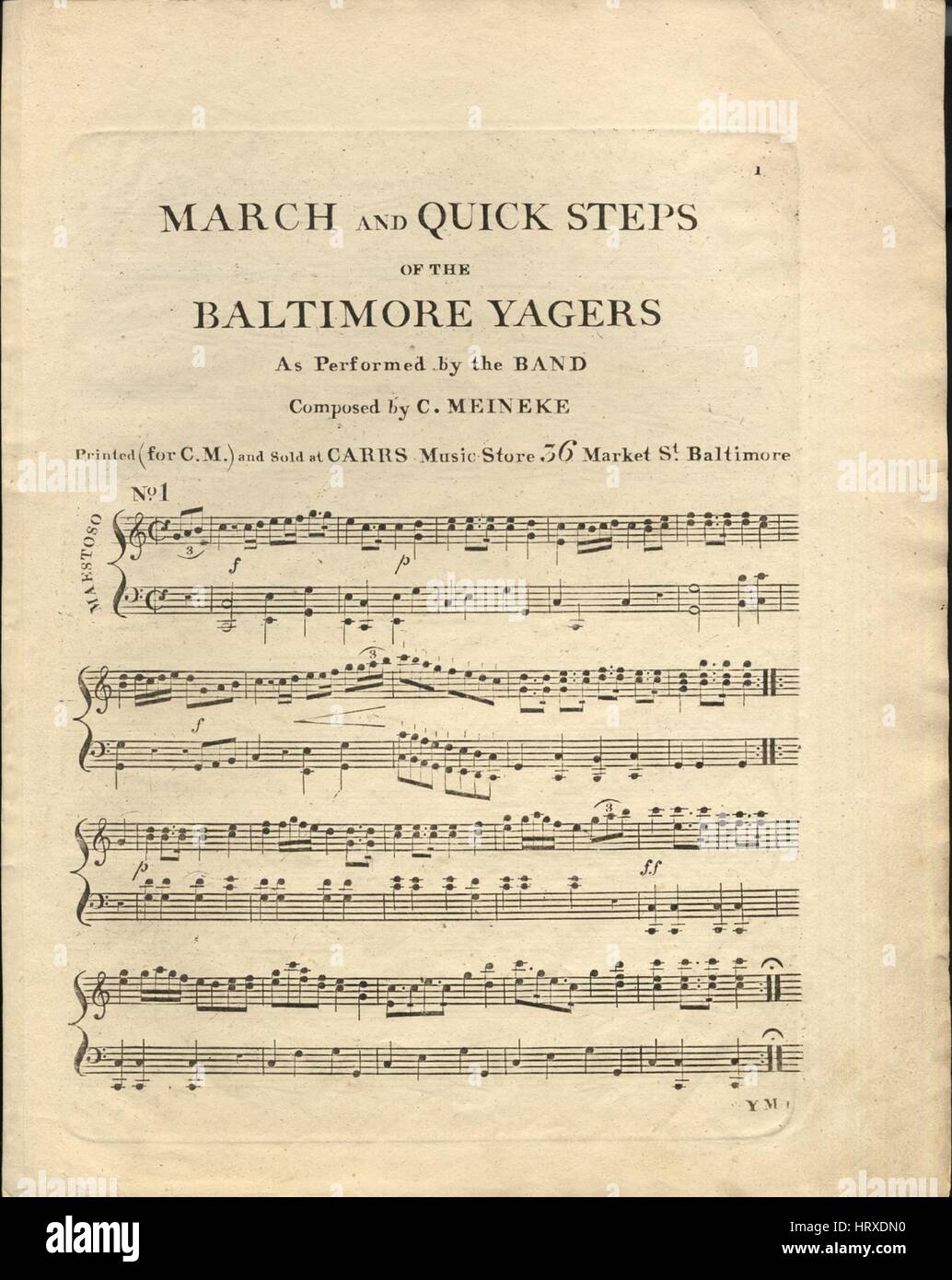 Sheet music cover image of the song 'March and Quick Steps of the ...