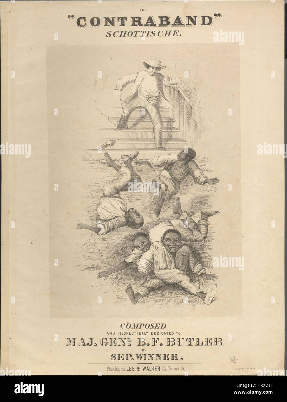 Sheet music cover image of the song 'The 'Contraband' Schottische ...