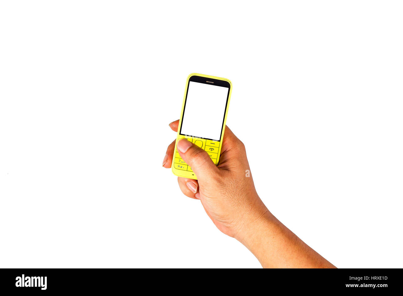 Old woman showing blank hi-res stock photography and images - Alamy