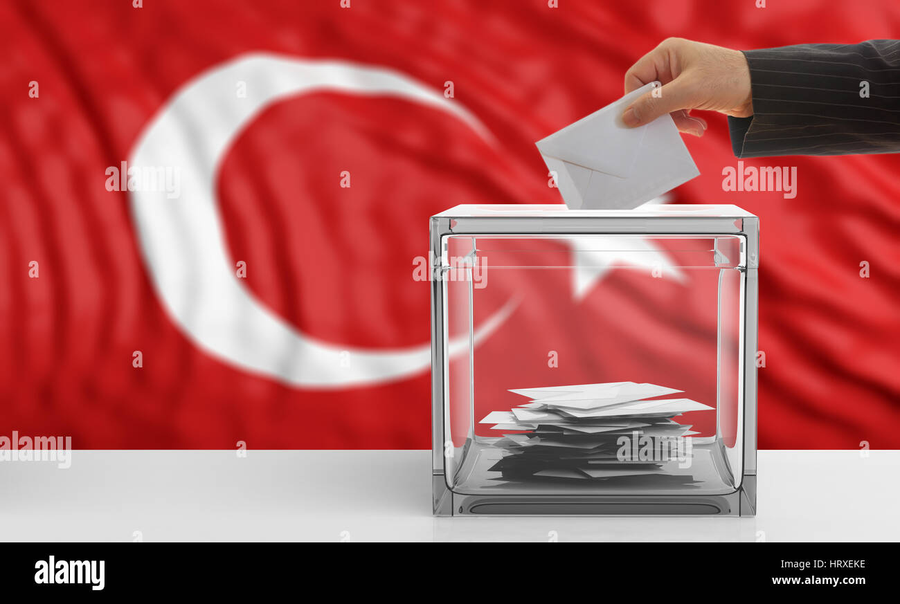Turkish flag ballot box hi-res stock photography and images - Alamy