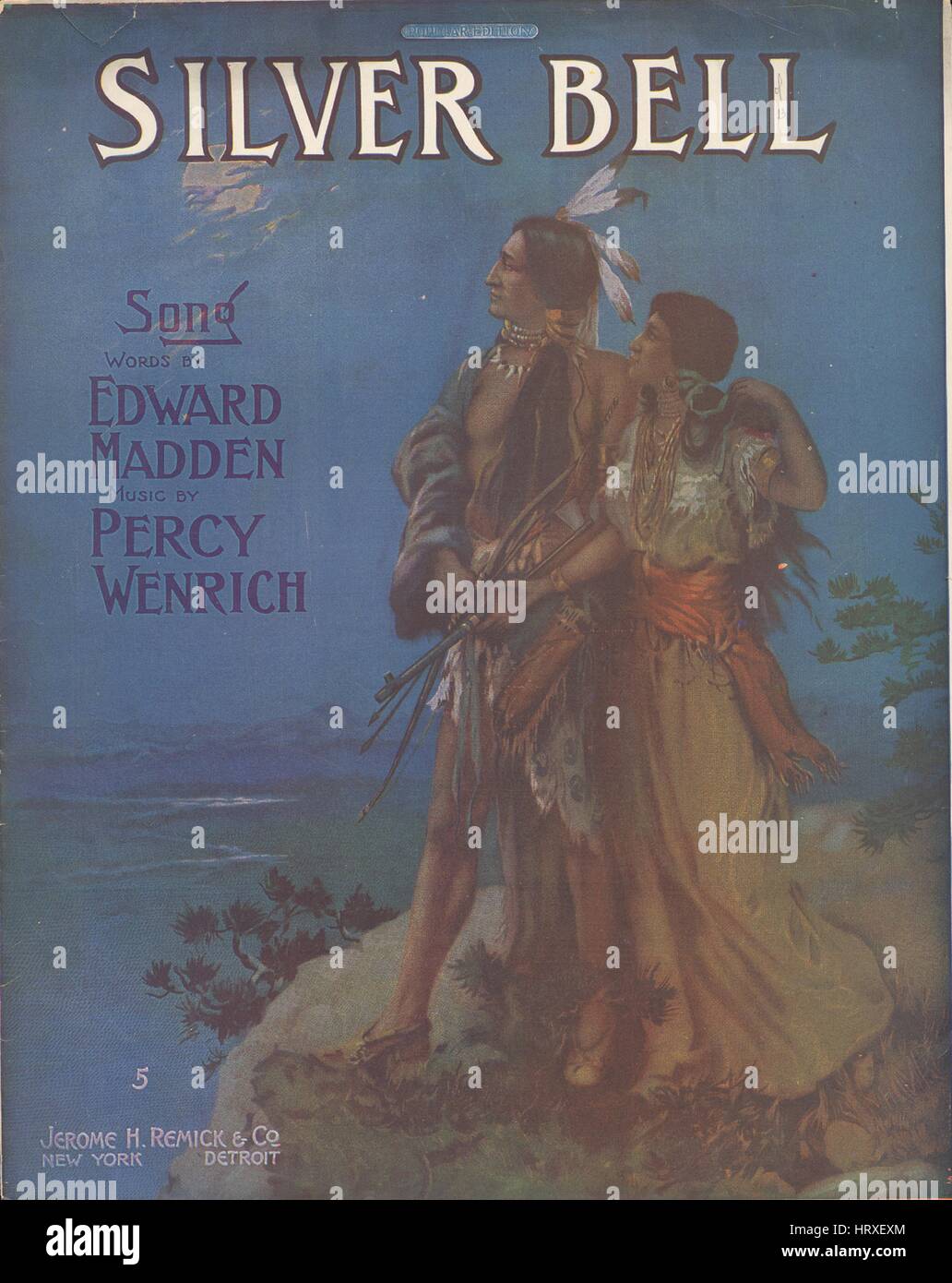 Sheet music cover image of the song 'Silver Bell Song', with original ...