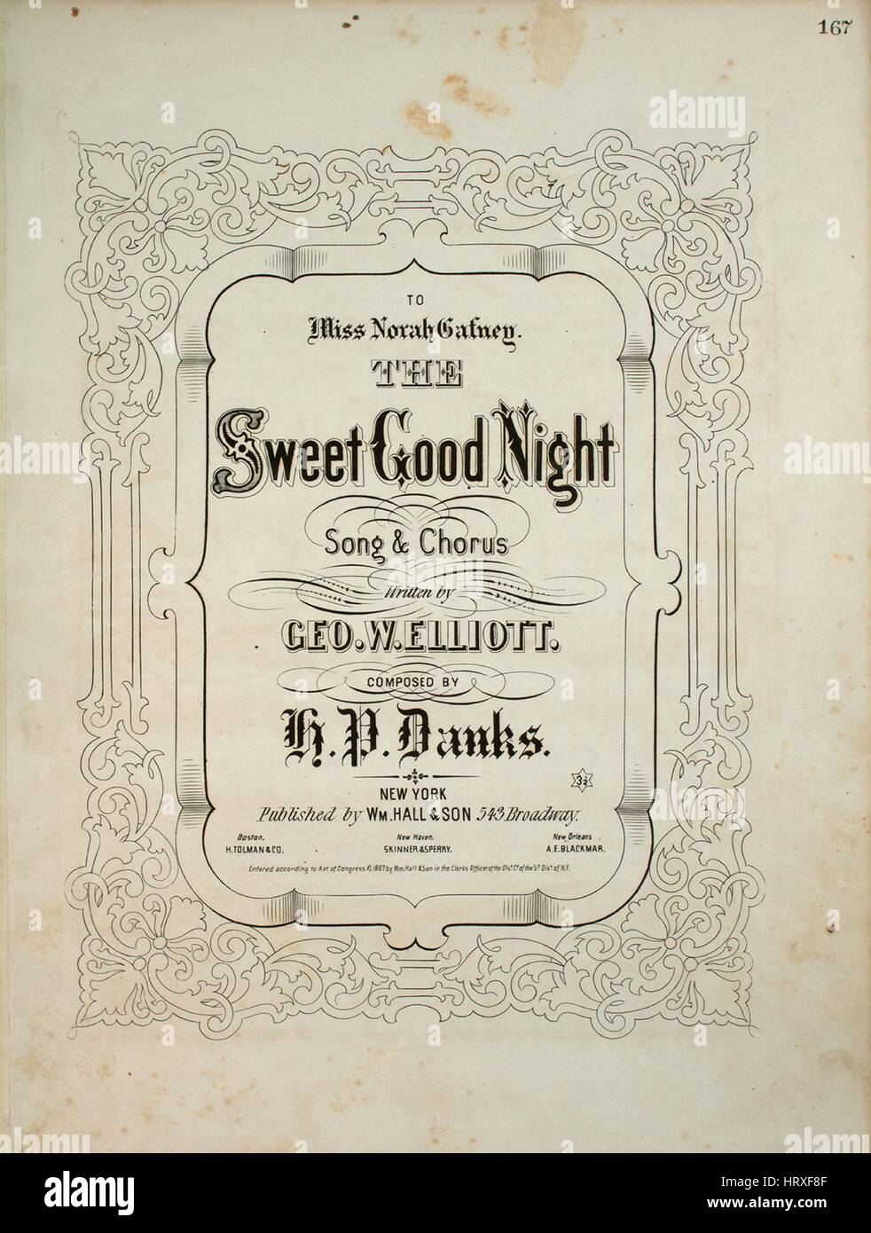 Sheet music cover image of the song 'The Sweet Good Night Song and ...
