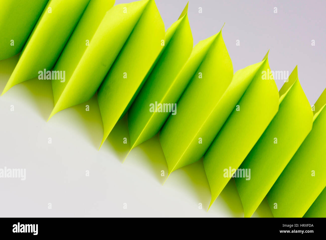 abstract green paper fence on white - sticky notes paper Stock Photo ...