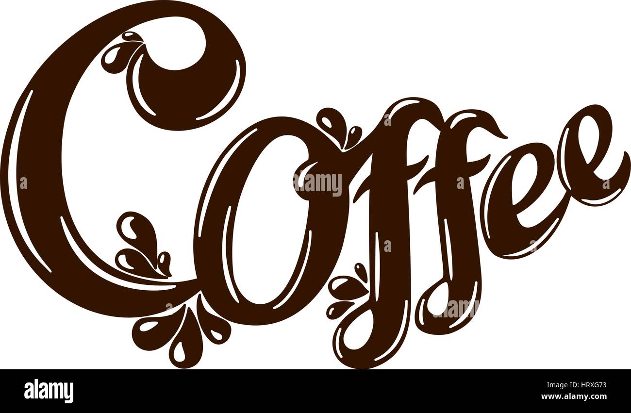 Stylish coffee vector hi-res stock photography and images - Alamy