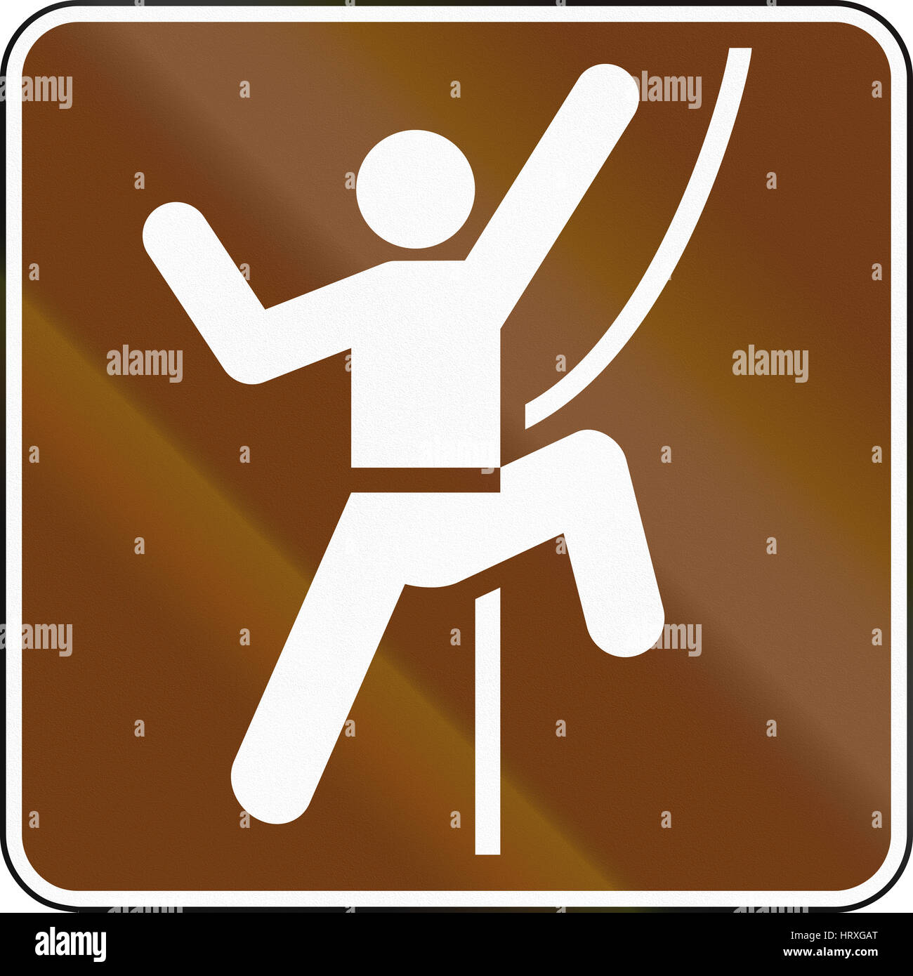 United States MUTCD guide road sign - Climbing Stock Photo - Alamy