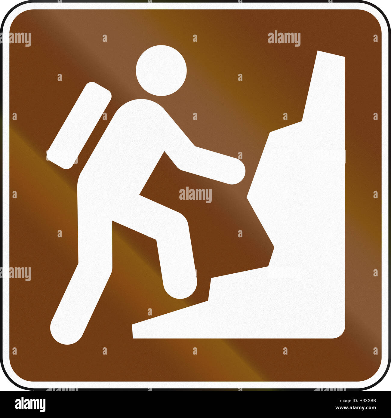 United States MUTCD guide road sign - Mountaineering Stock Photo - Alamy
