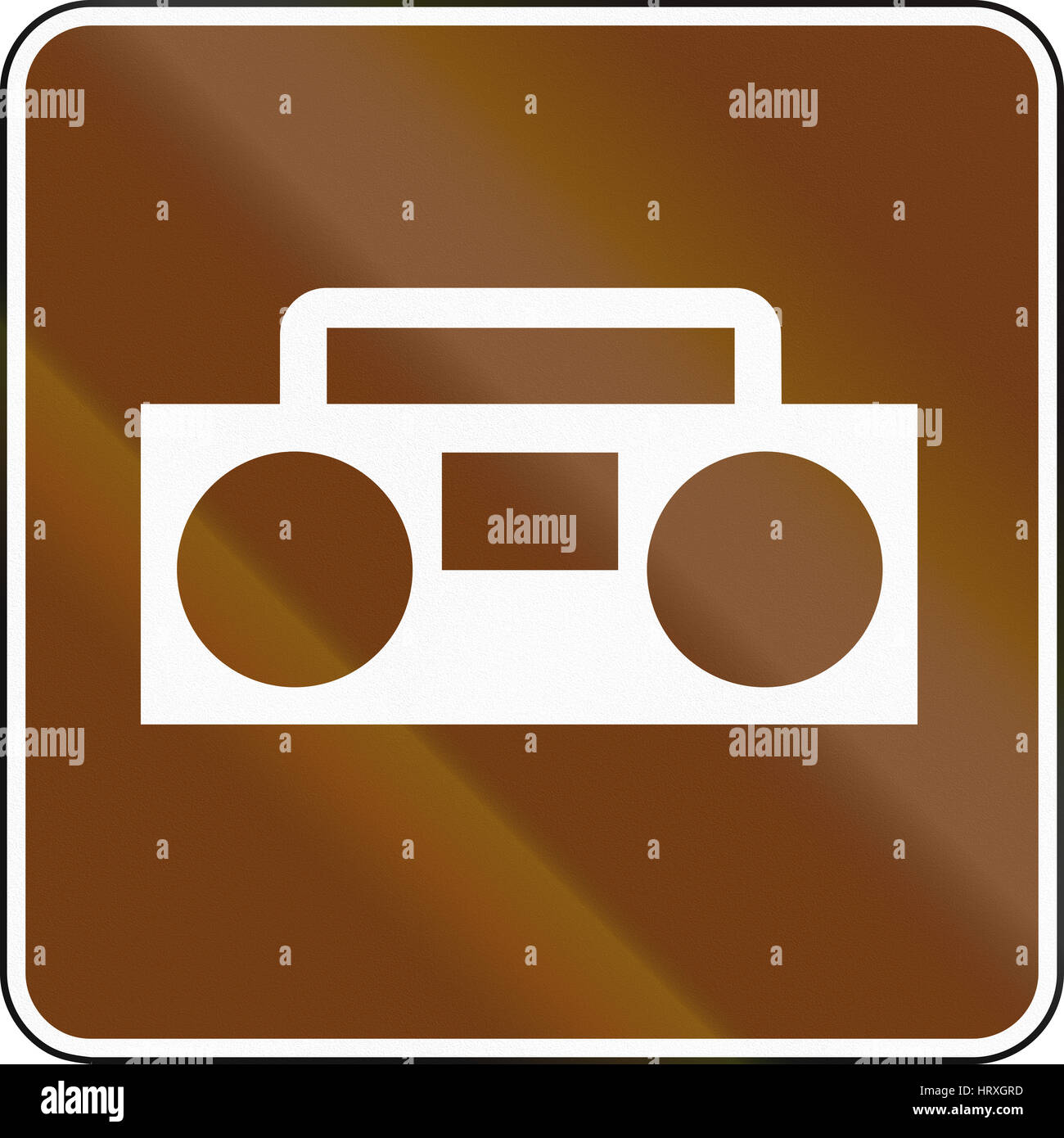 United States MUTCD guide road sign - Music Stock Photo - Alamy
