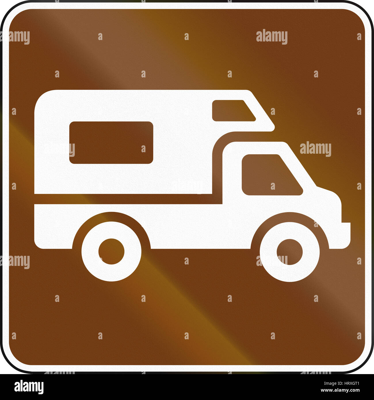 United States MUTCD guide road sign - Recreational Vehicle Site Stock ...