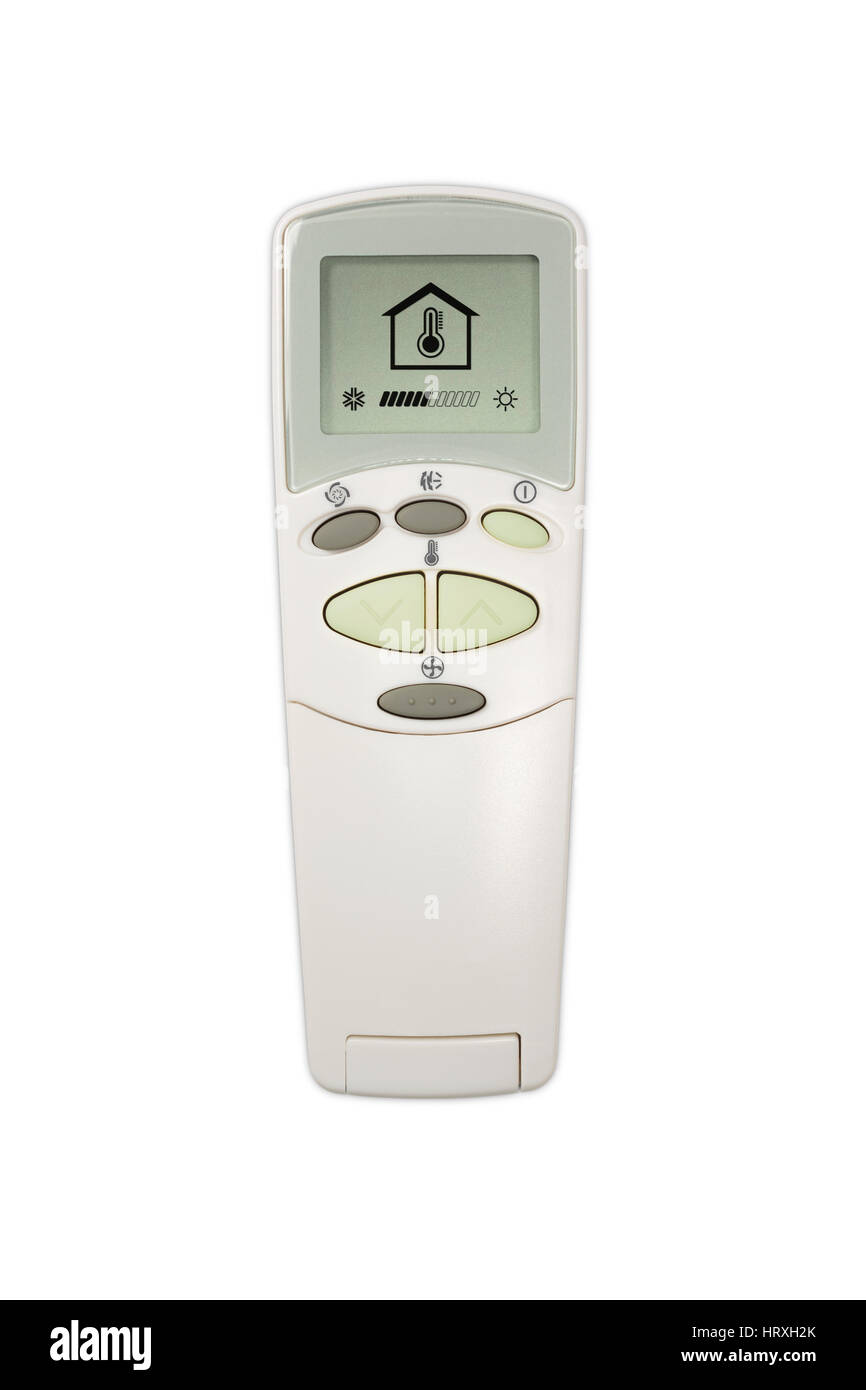 Air Conditioner Remote Control Unit (with clipping path Stock Photo - Alamy
