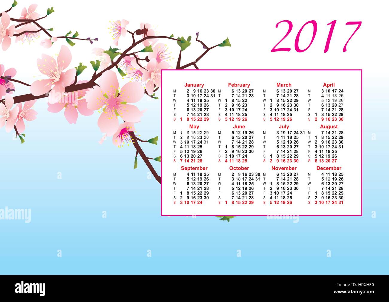 Spring flowers 2017 Stock Vector Images - Alamy