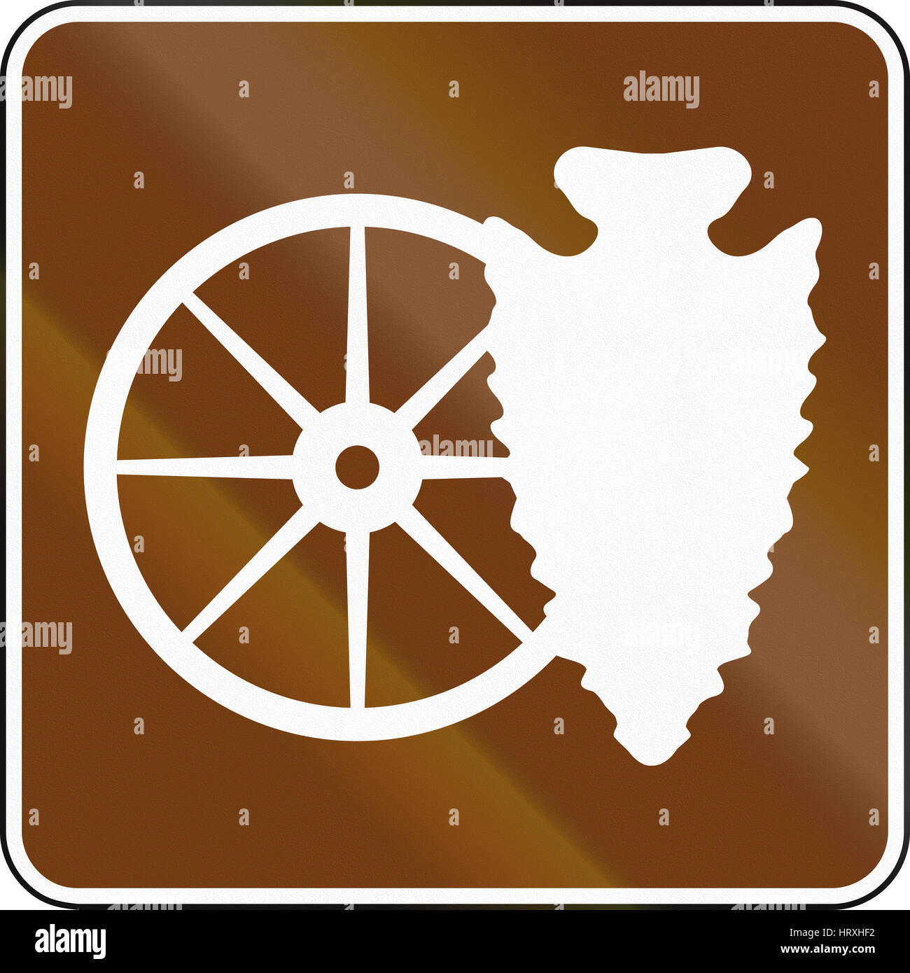 United States MUTCD guide road sign - Cultural interest area Stock ...
