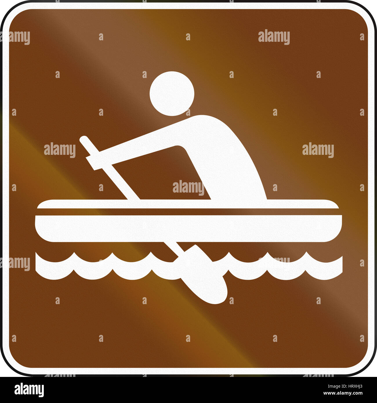 United States MUTCD guide road sign - Rafting Stock Photo - Alamy