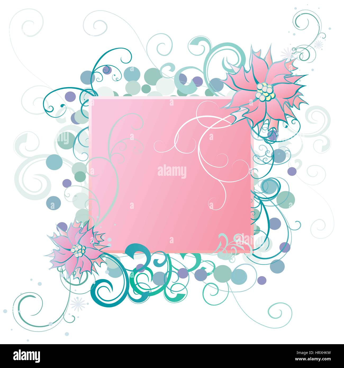 vector flower frame card or invitation Stock Vector Image & Art - Alamy