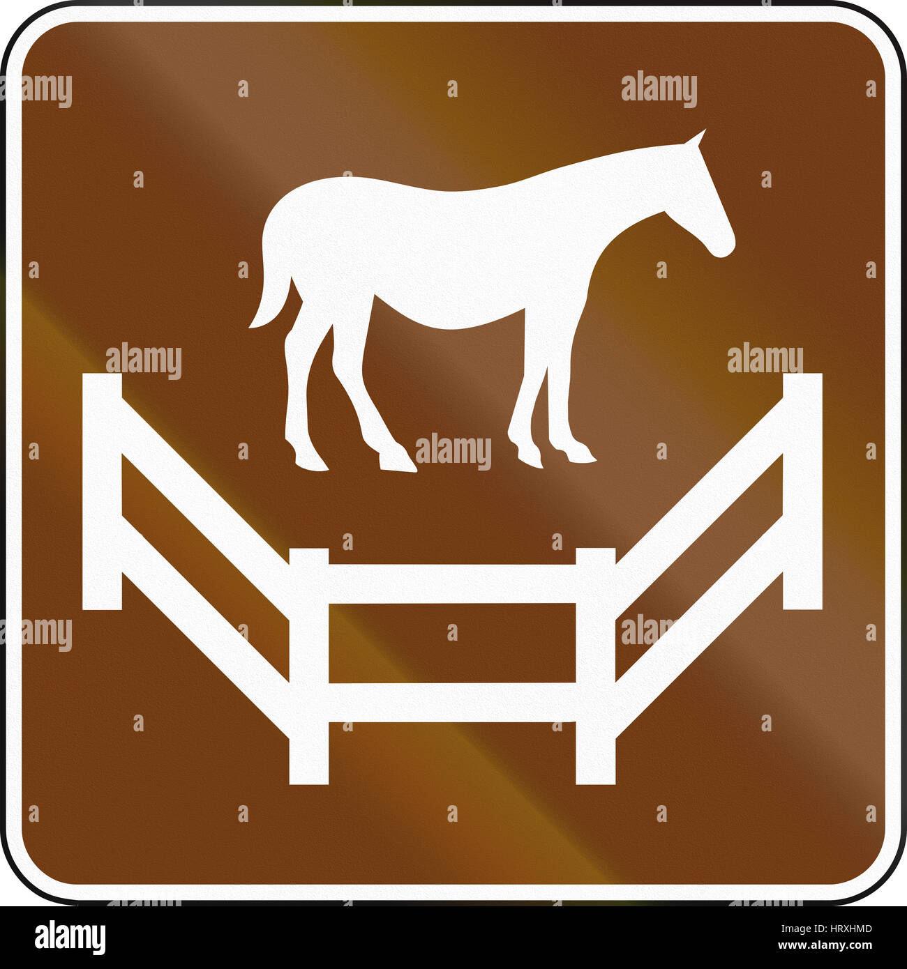 United States MUTCD guide road sign - Corral Stock Photo - Alamy