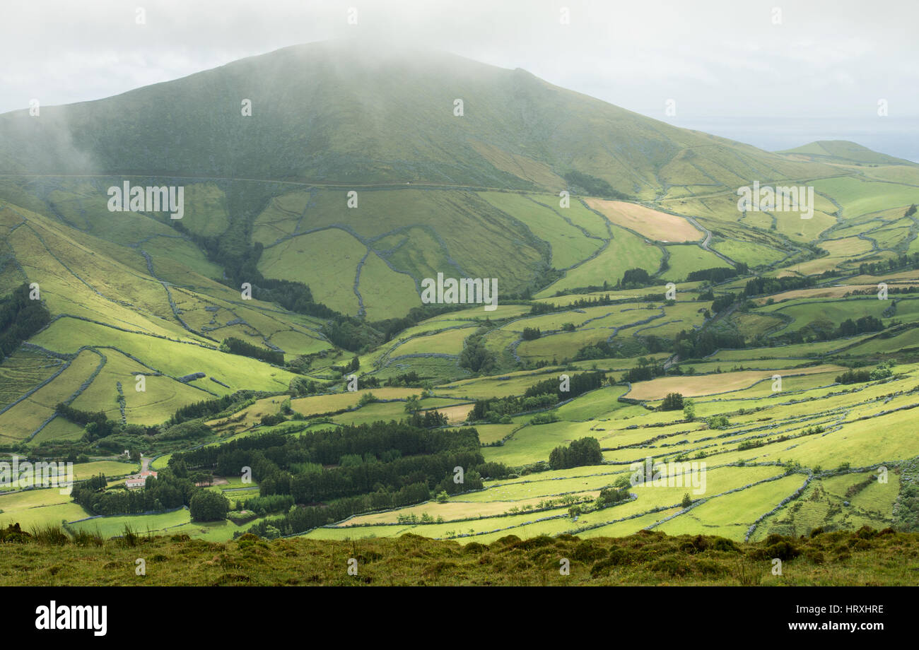 Beautiful volcanic landscape of Azores islands Stock Photo - Alamy