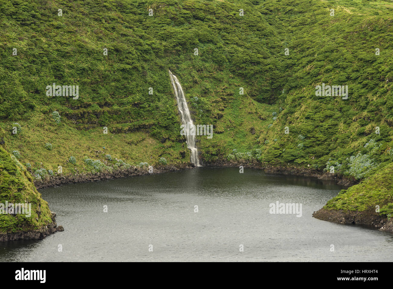 Beautiful volcanic landscape of Azores islands Stock Photo - Alamy
