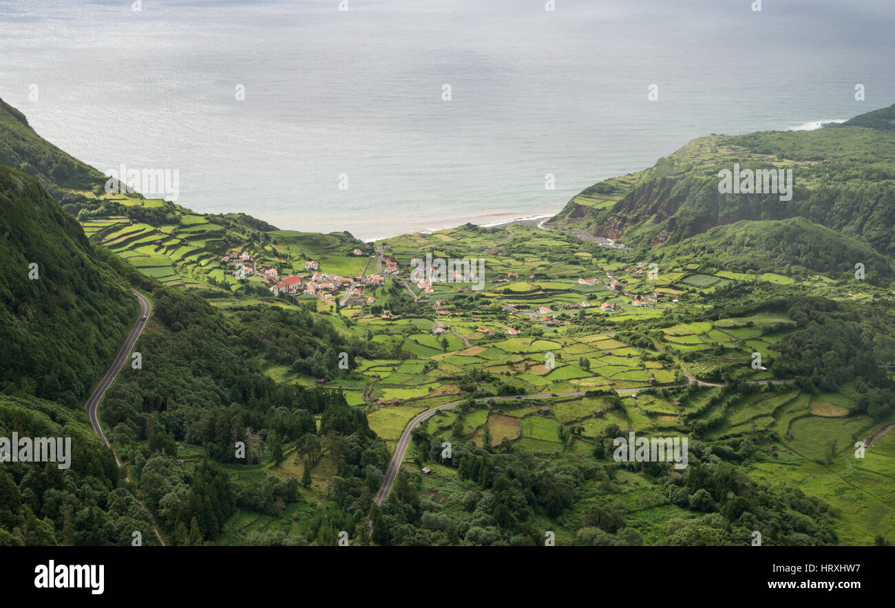 Beautiful volcanic landscape of Azores islands Stock Photo - Alamy