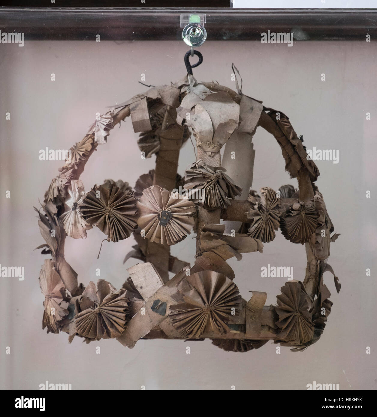 An 18th century maiden's garland on display in Holy Trinity Church ...