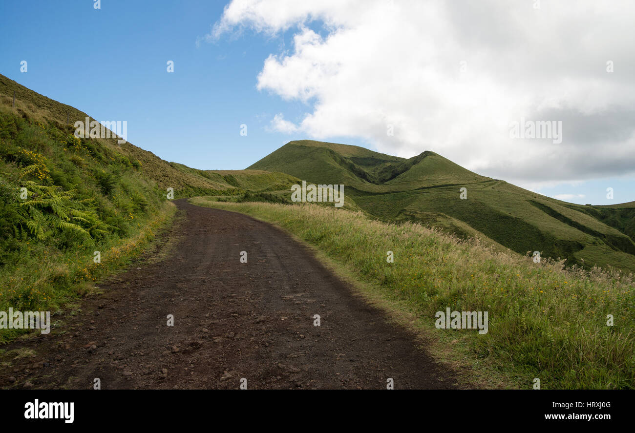 Beautiful volcanic landscape of Azores islands Stock Photo - Alamy
