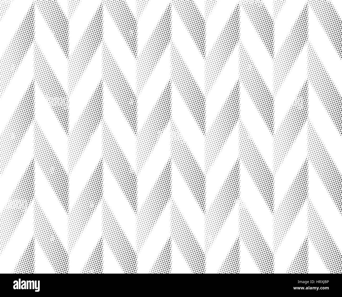 Halftone screen triangle geometric form. Black background. White ...