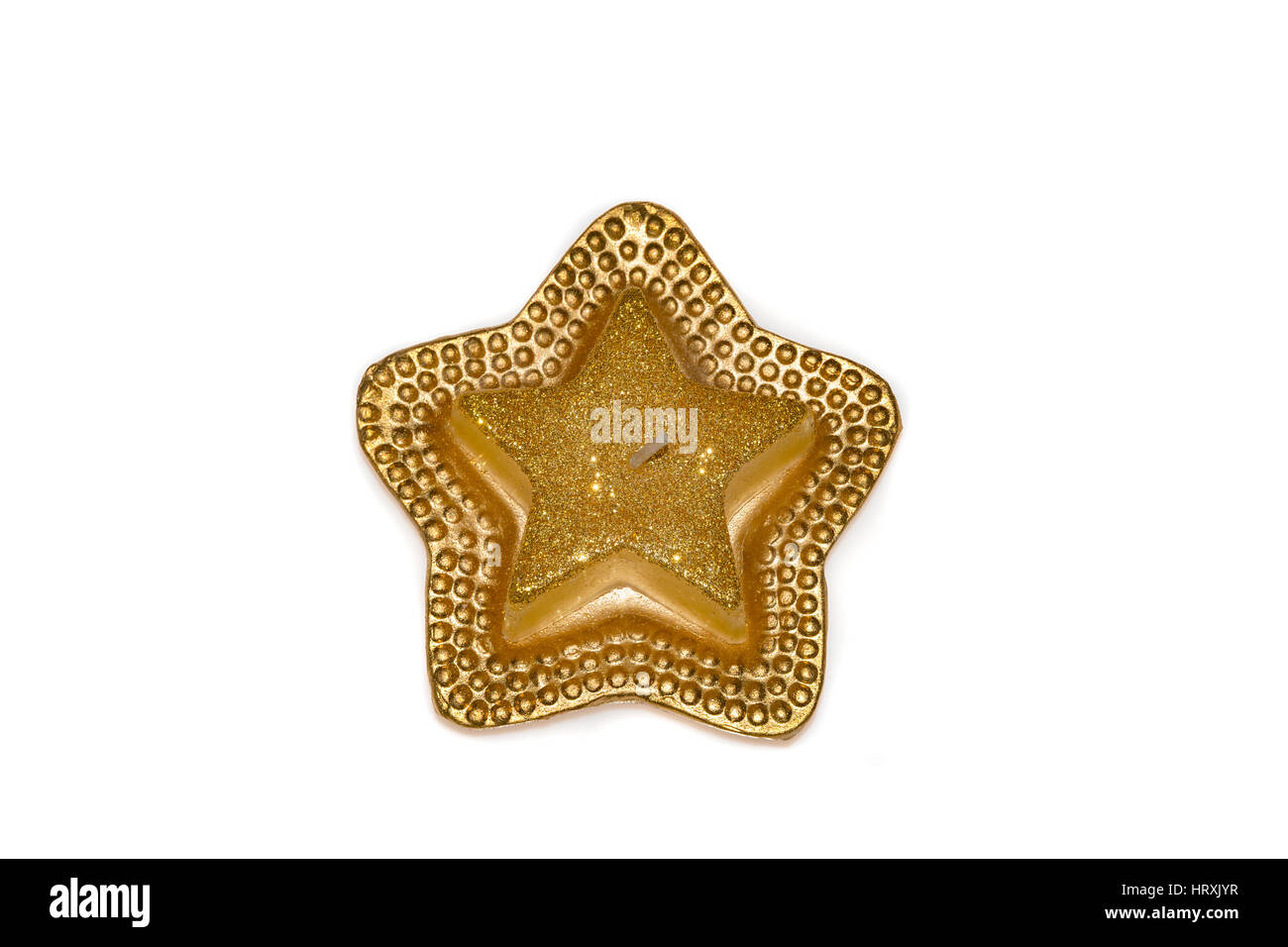 Burning star candle on Cut Out Stock Images & Pictures - Alamy