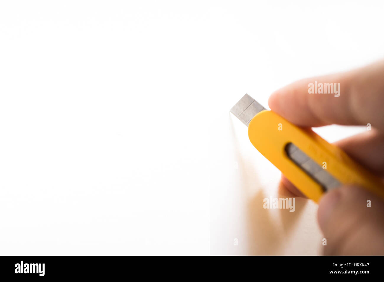Pencil writing mark on white paper. Blurry focus Stock Photo - Alamy