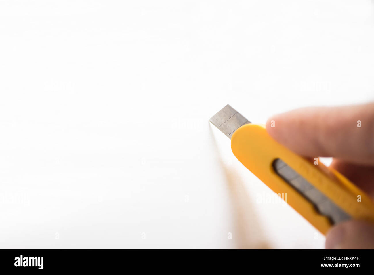 Pencil writing mark on white paper. Blurry focus Stock Photo - Alamy