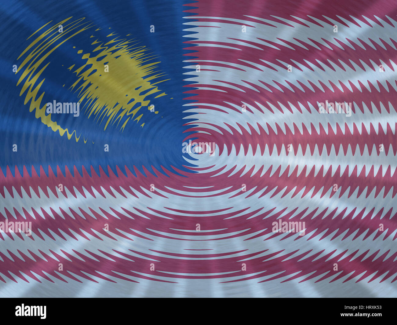 Malaysian flag background with ripples and rays illustration Stock ...