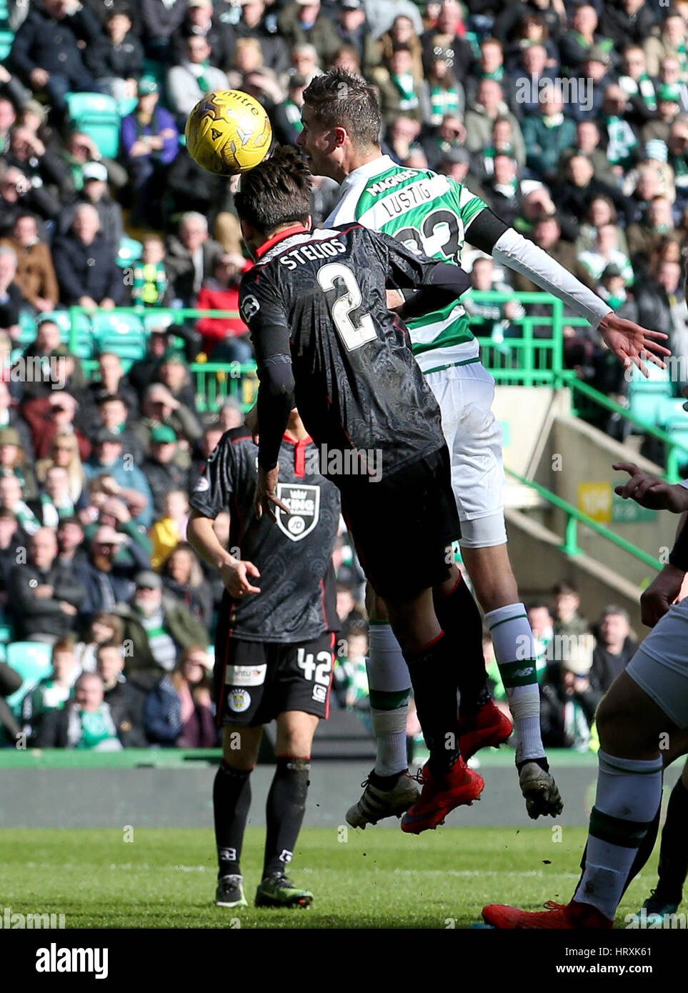 Celtic's Michael Lustig scores his sides first goal during the Active ...
