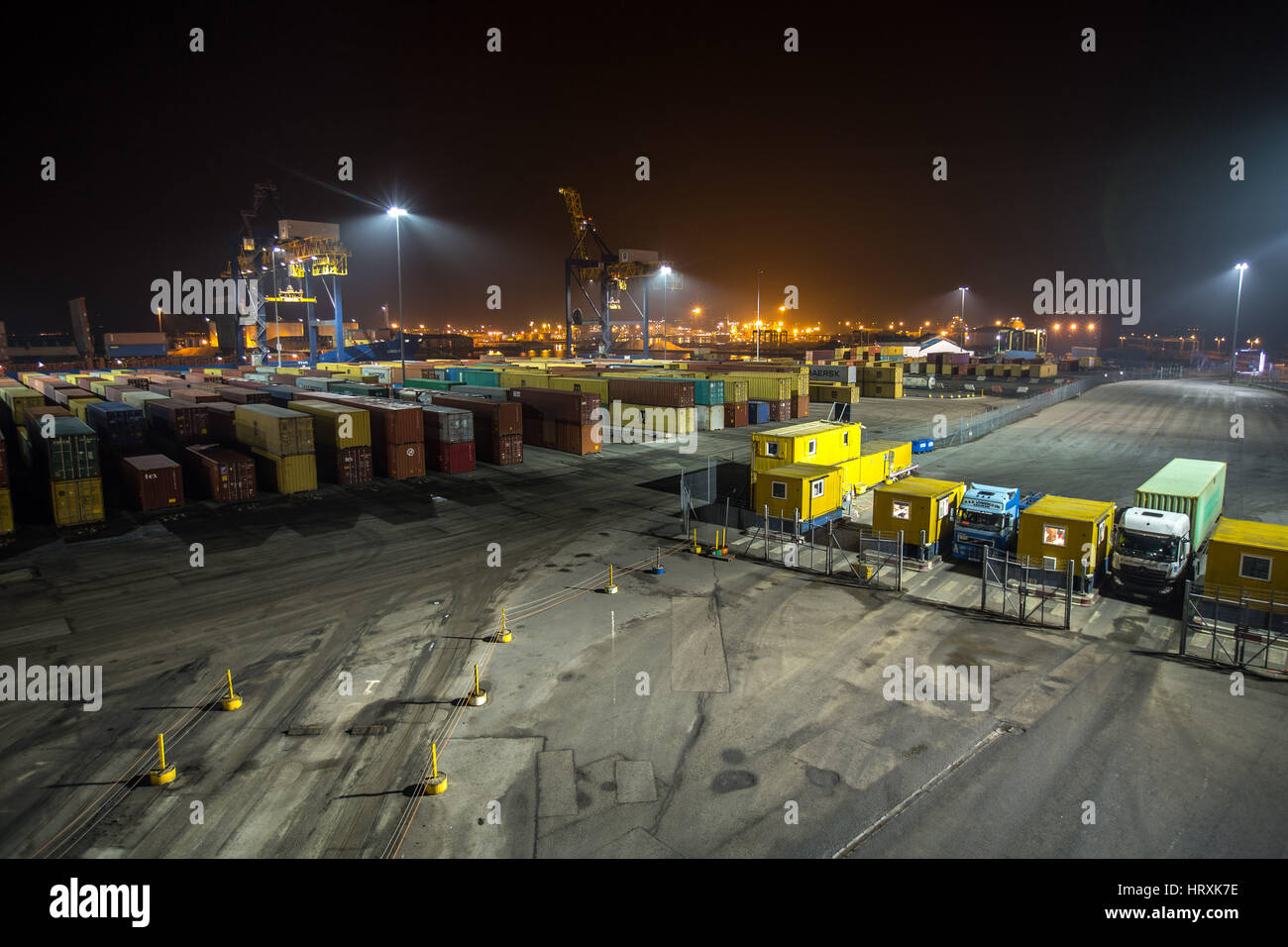 Grangemouth container terminal Stock Photo - Alamy