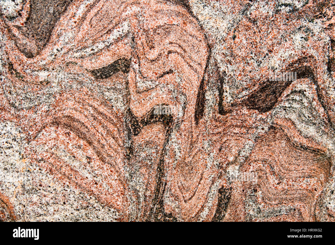 Polished magmatic or metamorphic rock cross section as background Stock ...