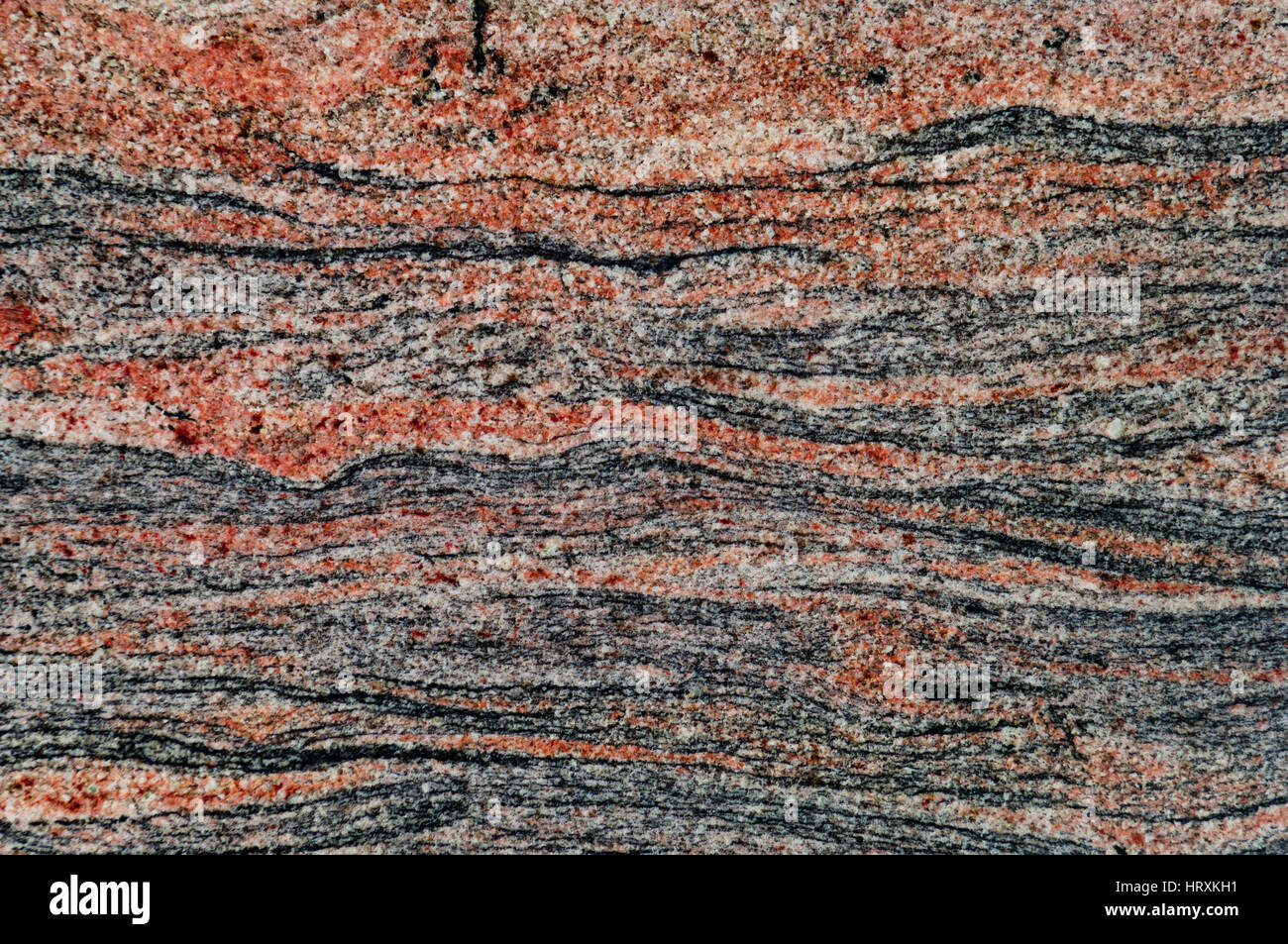 Polished magmatic or metamorphic rock cross section as background Stock ...